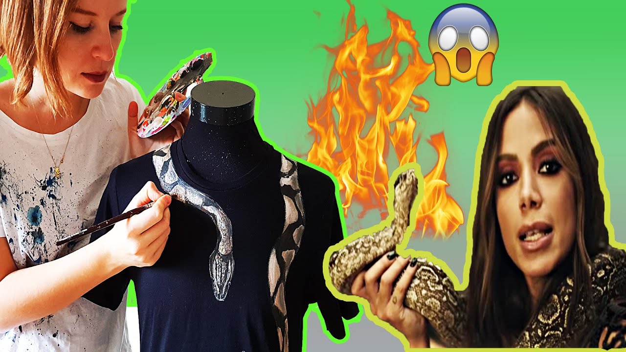 PAINTING SNAKES T-SHIRT INSPIRED BY ANITTA VENENO MUSIC VIDEO