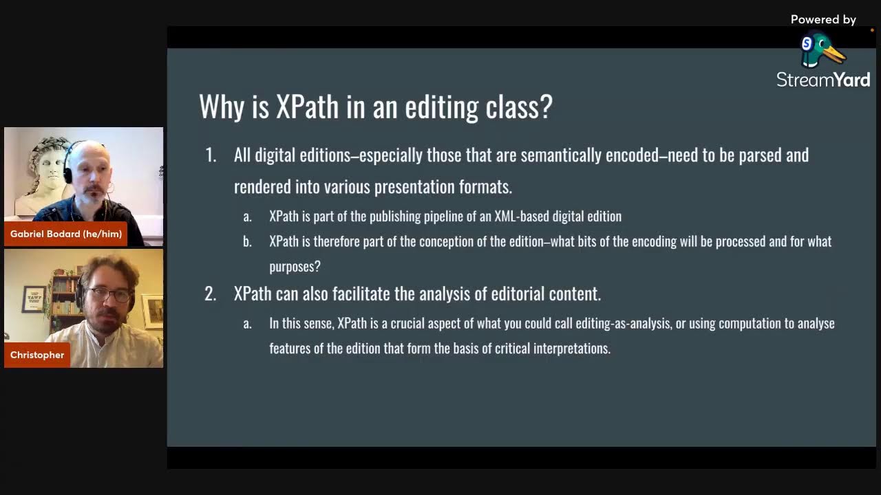 Advanced Digital Editing: Introduction to XPath I