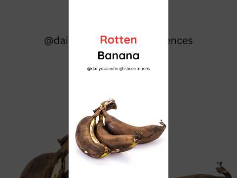Banana Vocabulary: From Unripe to Rotten | Learn English with Daily Use Words #learningenglish