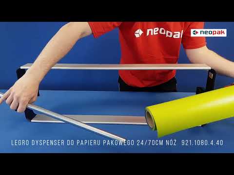 D legro dyspenser do papieru pakowego 24 x 70cm NÓŻ 921 1080 4 40
