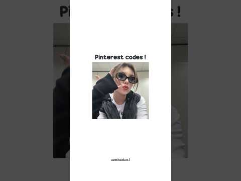 Pinterest codes (pt.3) [#aesthetic #tiktok #trendingshorts #fypシ #viral #trend #viraltrend #kpop]