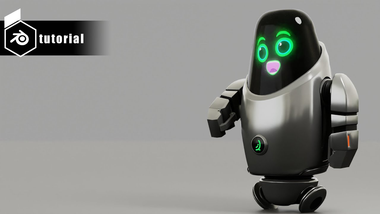 blender 3.0 next gen robot 2 modeling, rigging tutorial