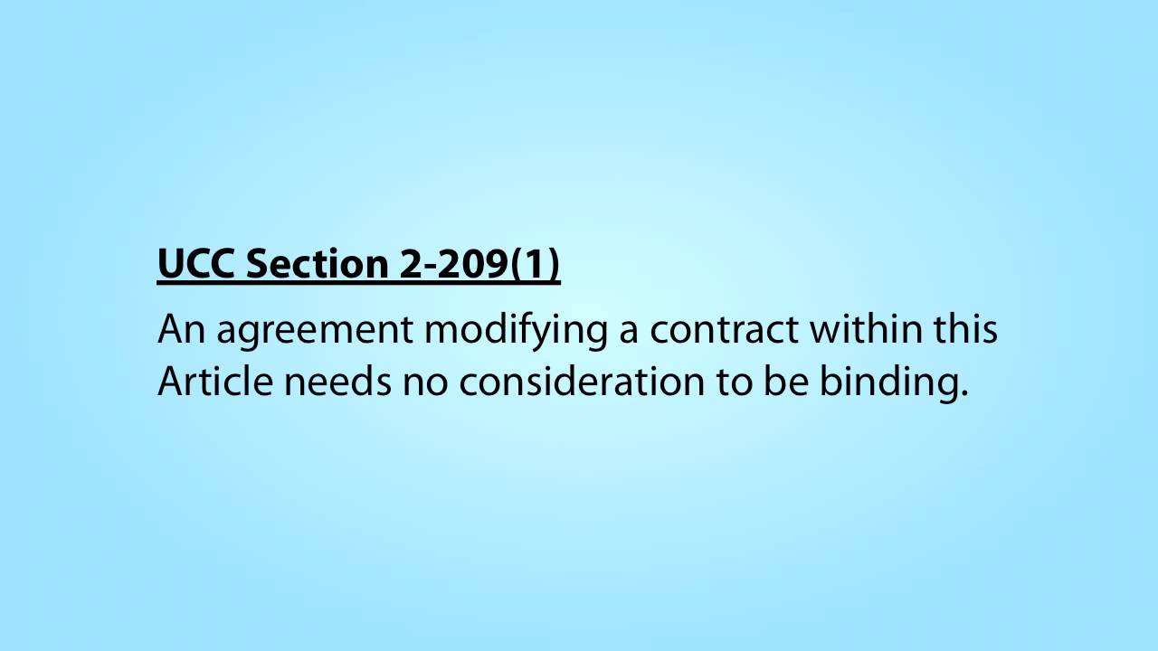 29. Contracts: Modification