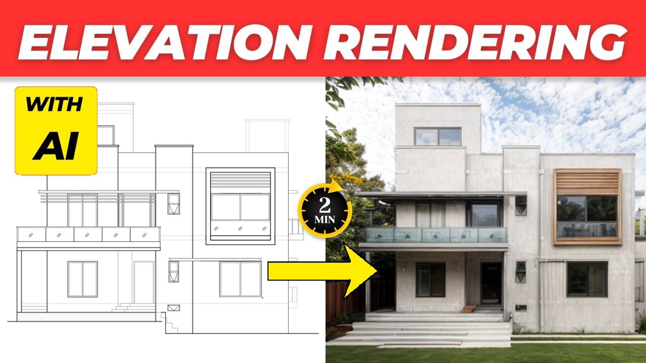 How to Render Architectural Elevation in 02 Minutes