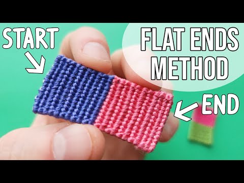 Straight End Friendship Bracelet Tutorial for Alpha Bracelet Patterns | Flat Ends Start and Finish