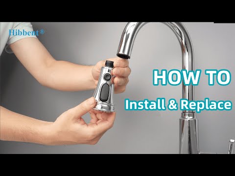 Hibbent Pull-Down Kitchen Faucet Head - How to Replace Moen Faucet Head Delta Sink Head Replacement