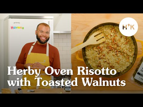 Herby Oven Risotto with Toasted Walnuts | ONE-PAN, 30 MIN Recipe
