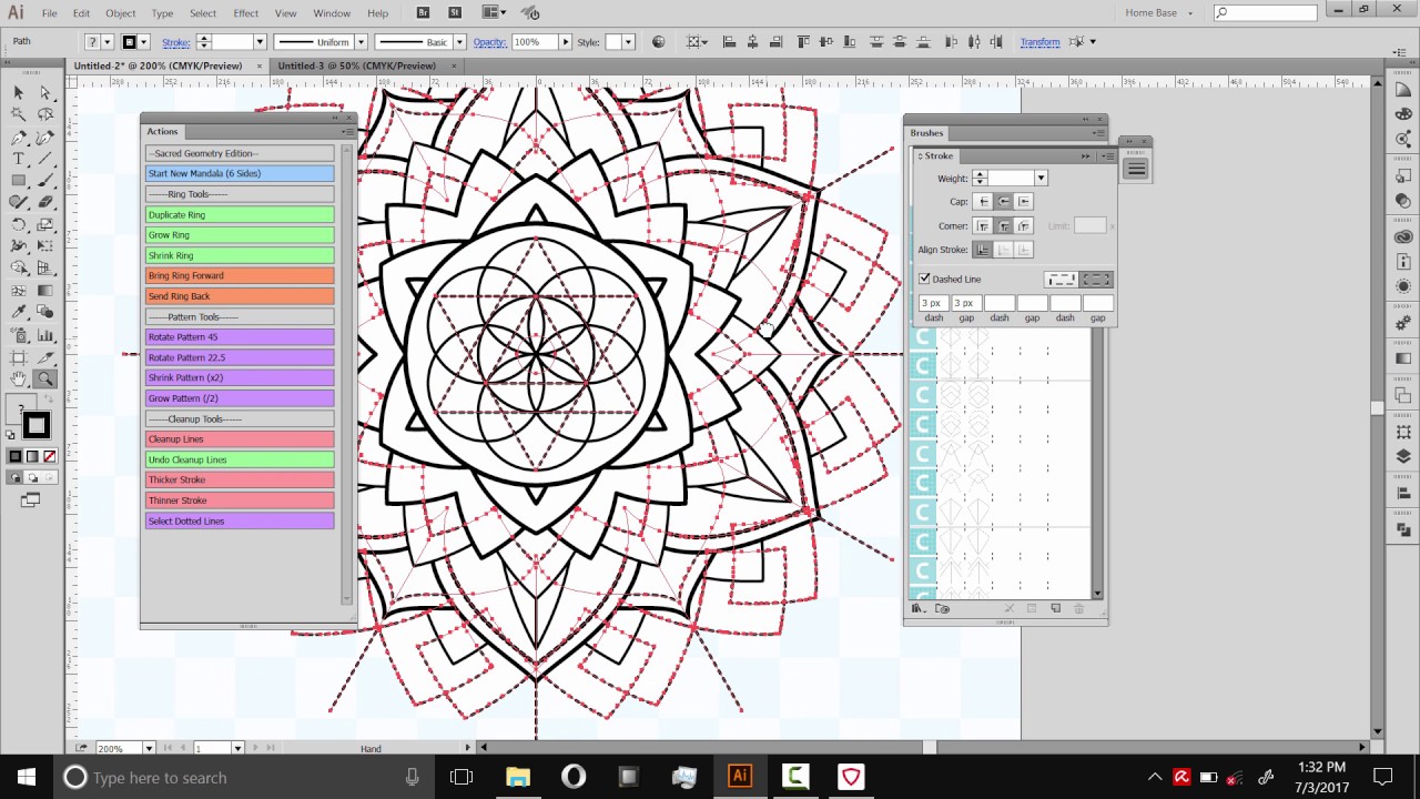 Making Geometric Mandalas with Illustrator
