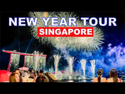Singapore New Year Countdown and Fireworks 2025 | Singapore New Year Eveย ๐ธ๐ฌ2025