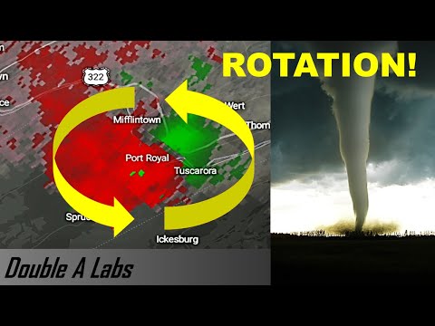 Finding Tornadoes with Doppler Weather Radar #Shorts