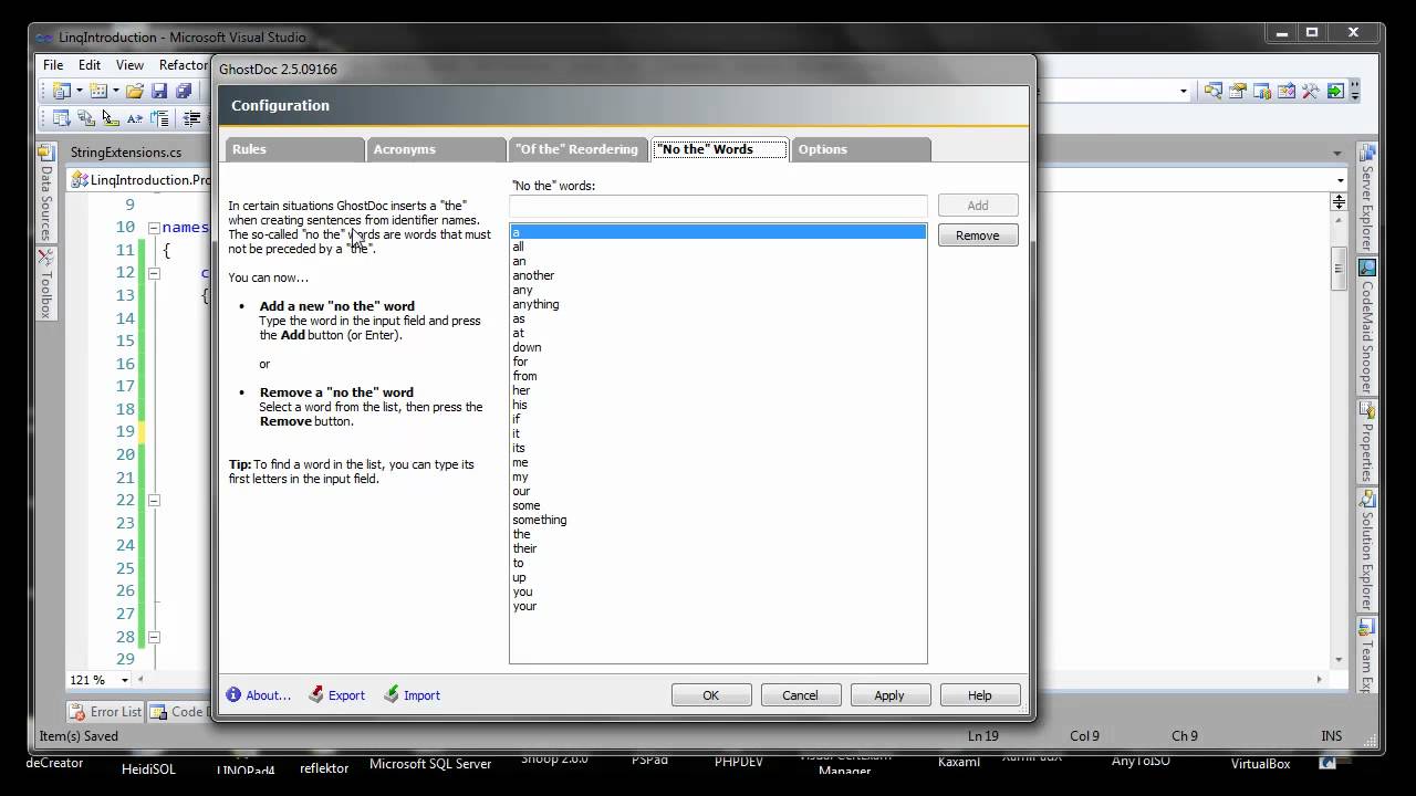 GhostDoc - Saving Time in Documenting Your Code