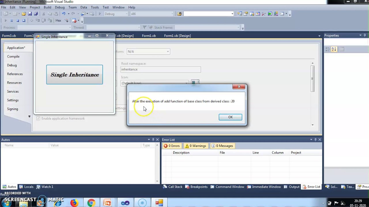 Inheritance in vb.net and it types