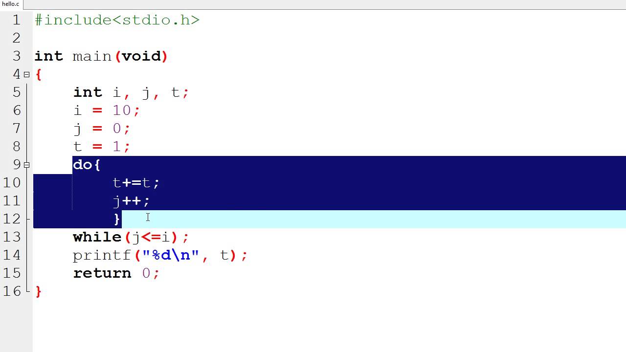 How to Program in C: Tutorial 10 Do while Loop