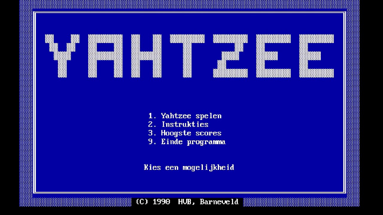 Yahtzee (1990) [MS-DOS]