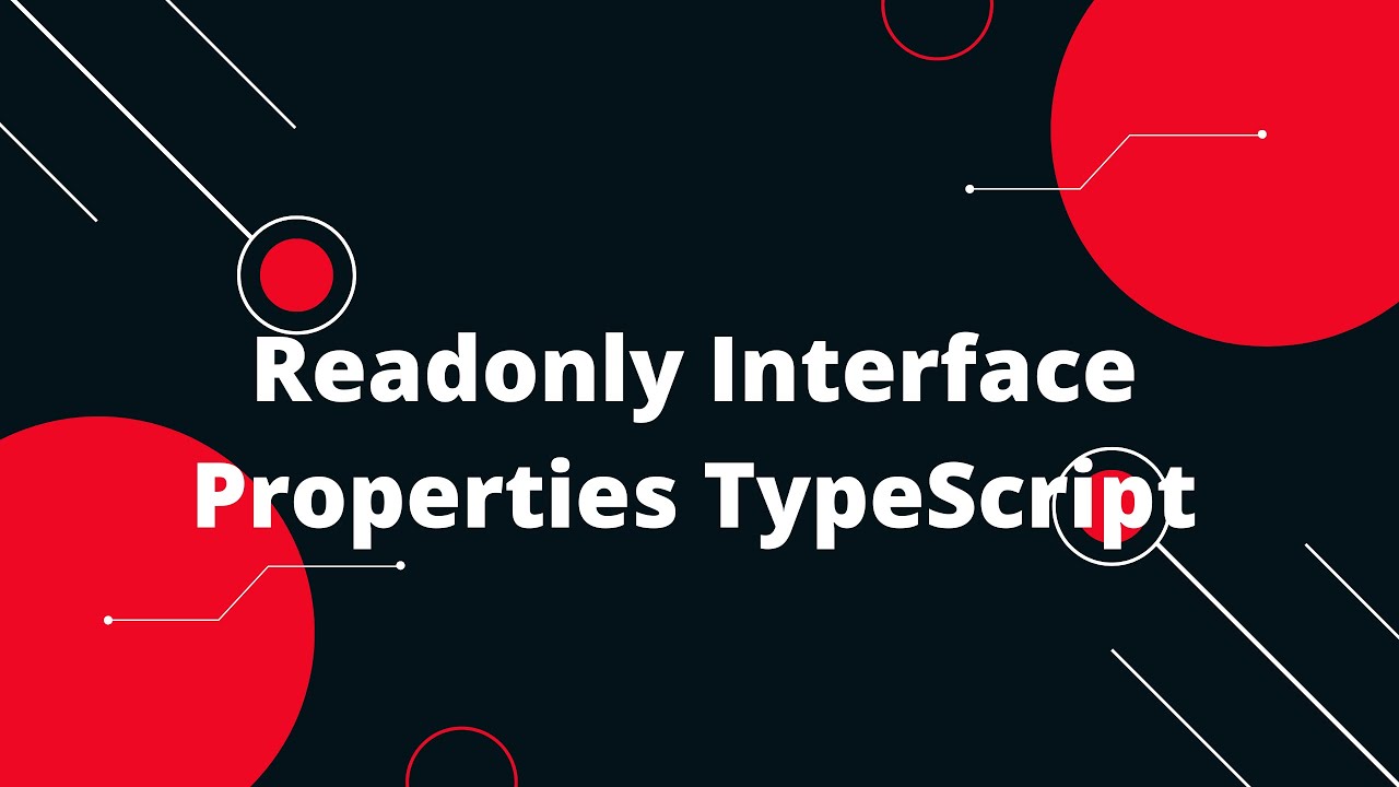 Typescript Tutorial #33  Readonly Interface Properties TypeScript