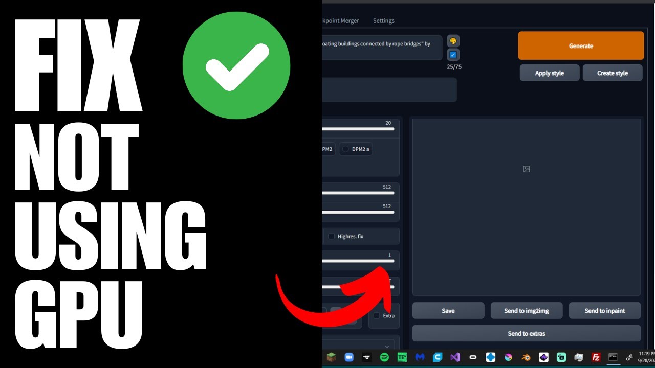 Stable Diffusion Not Using GPU - How To Fix