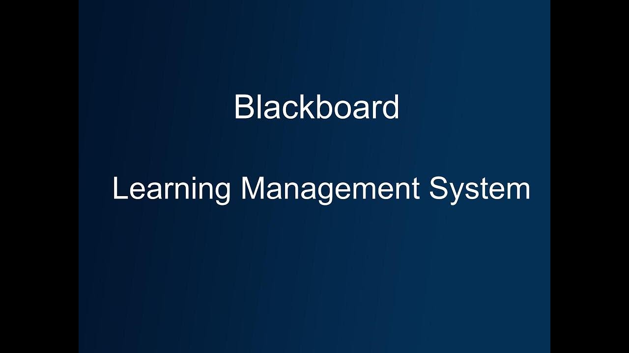 Getting Started - Blackboard Basics for Students