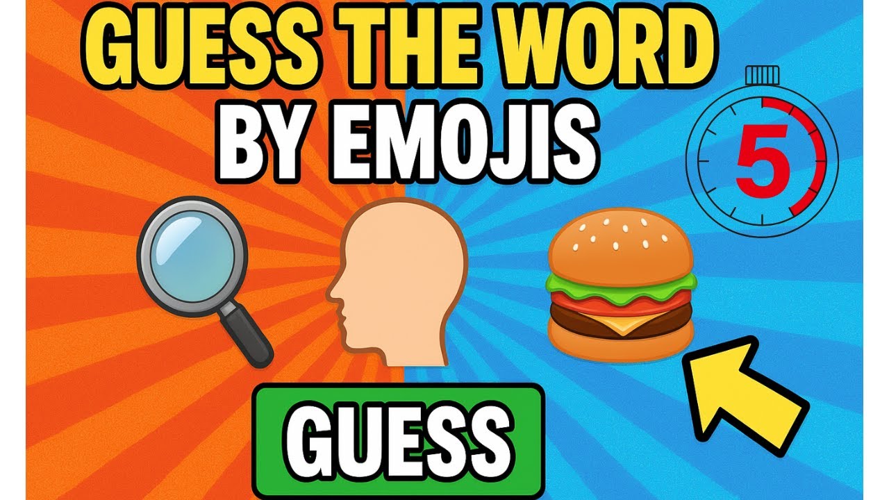 Guess the Word by Emojis | Fun Emoji Quiz Challenge! #videoviral #EmojiQuiz #GuessTheWord #FunQuiz