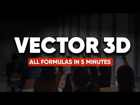 Revise Vector 3D in 5 Minutes | All Formulas | IIT JEE | Anup Sir | MathonGo