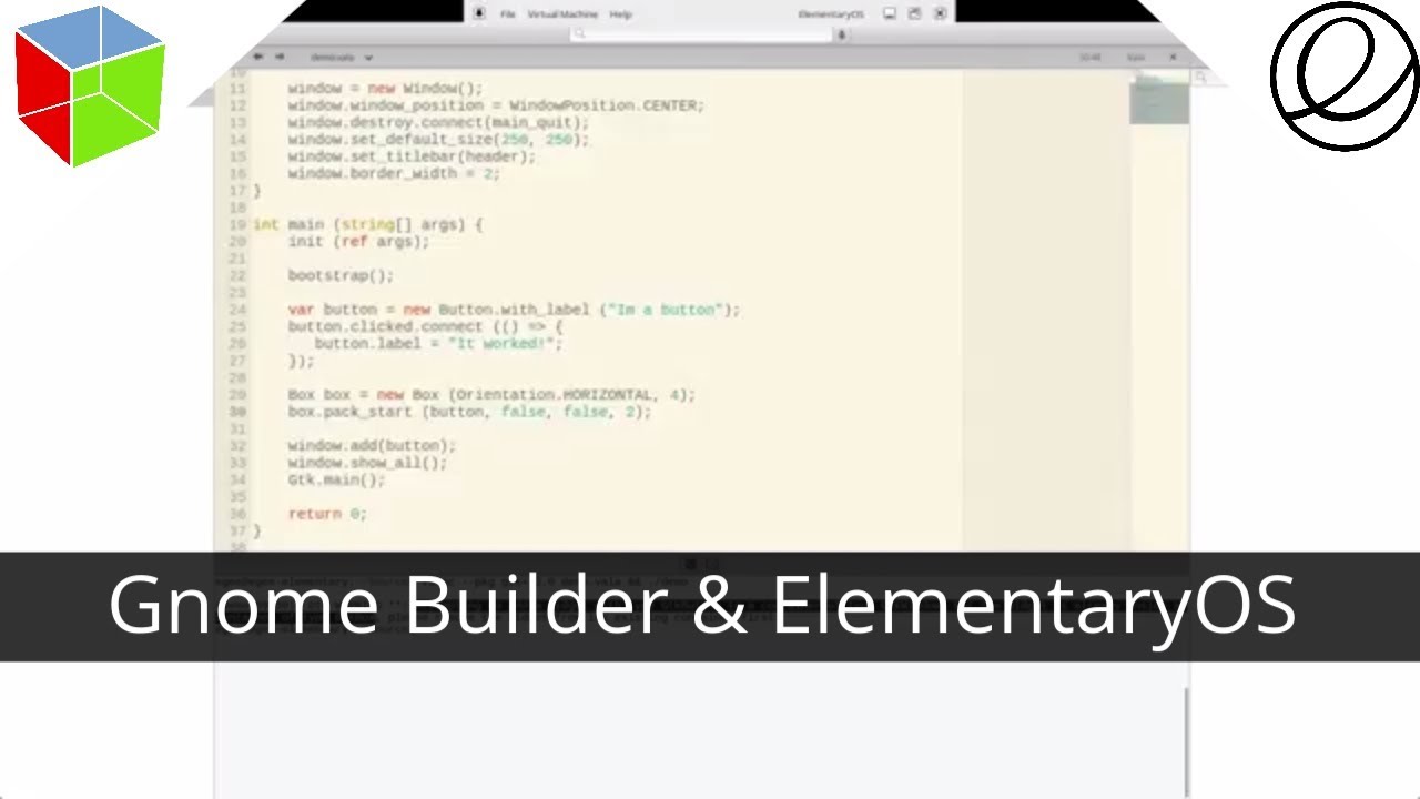 Gnome Builder For Vala & GTK Apps on ElementaryOS Linux