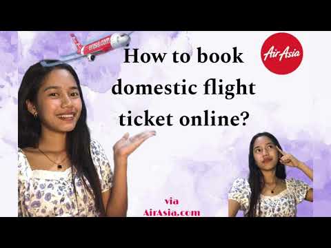HOW TO BOOK DOMESTIC FLIGHT TICKET ONLINE? // VIA AIR ASIA