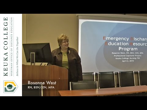 Keuka College: Nursing Capstone Presentation - Rosanne West