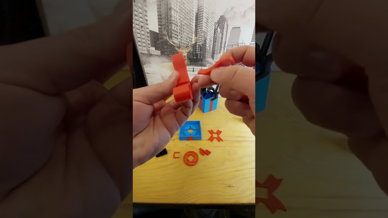 Complete assembly of My lockable gift box #3dprinting #makerworld #diy #gift #3dprinting #giftbox