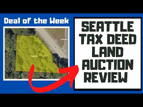 Seattle Washington Tax Deed Pre-Sale Review: Building Lots & Land