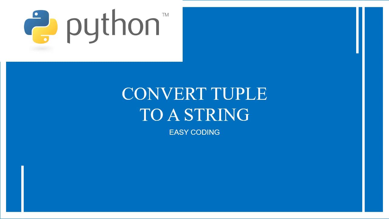 Python Program To Convert Tuple INto A String||Python Programs For Begginers