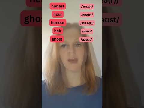 WORDS WITH SILENT H IN ENGLISH | British English pronunciation