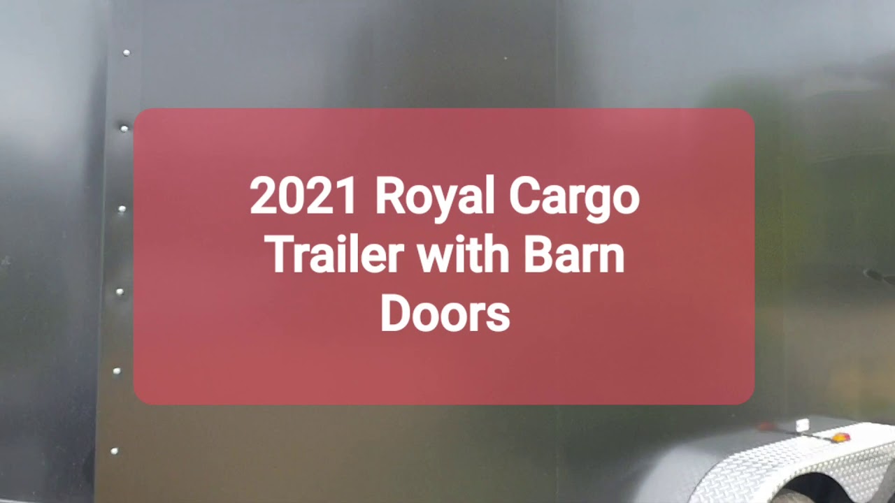 7x14 Royal Cargo Trailer with barn doors