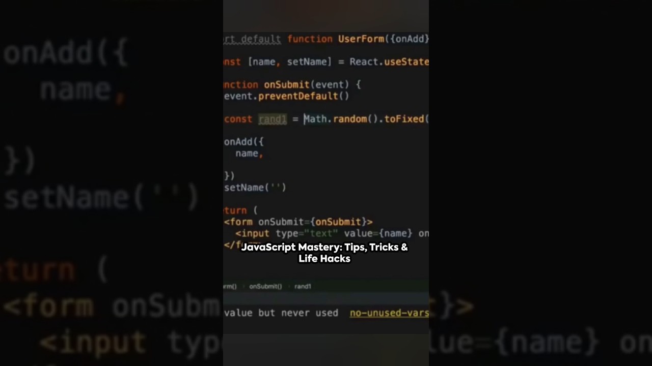 JavaScript Hacks & Secrets: Level Up Your Coding Like a Ninja! | #shorts #tips #coding #tutorial