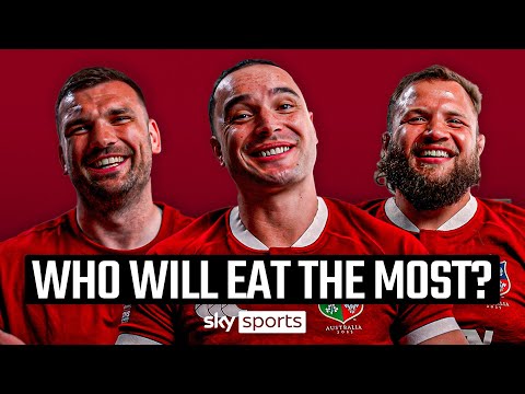 Who will EAT the most on tour? | Teammates with British and Irish Lions!