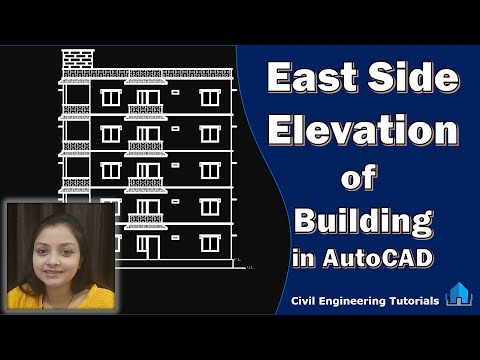 شرح How to draw East Side Elevation of a Multi Storey-Building in ...