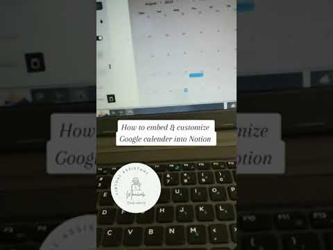 How to embed And Customize Google calendar into Notion
