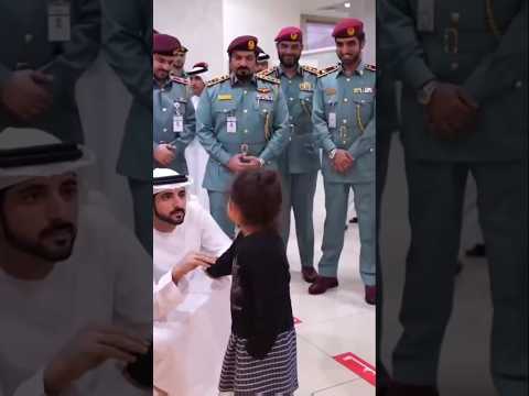 Sheikh Hamdan Fazza Meets a Cute Kid At GDRFA Headquarters #fazza #faz3 #shorts #short #faz3 #fazza