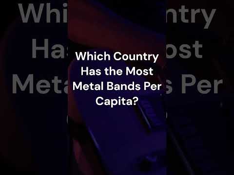 Which Country has the most metal bands per capita?
