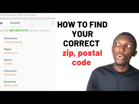 How to find the correct ZIP code or POSTAL code for your area