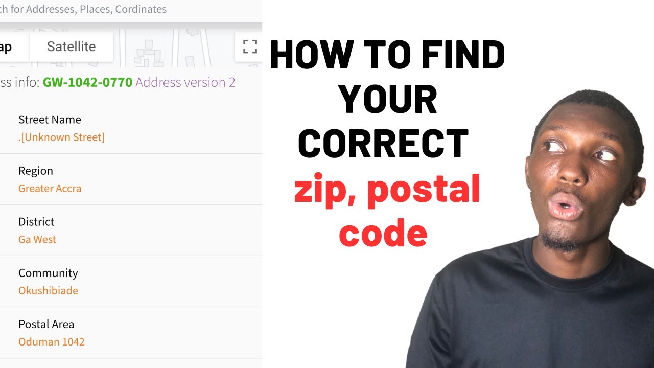 How to find the correct ZIP code or POSTAL code for your area