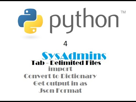 Python 4 SysAdmins Tab Delimited Content Import