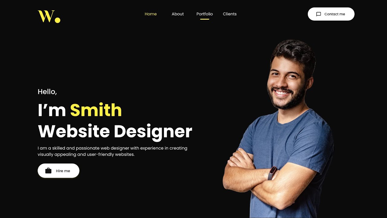 How To Make Portfolio Website Using React JS | Create React Portfolio Website