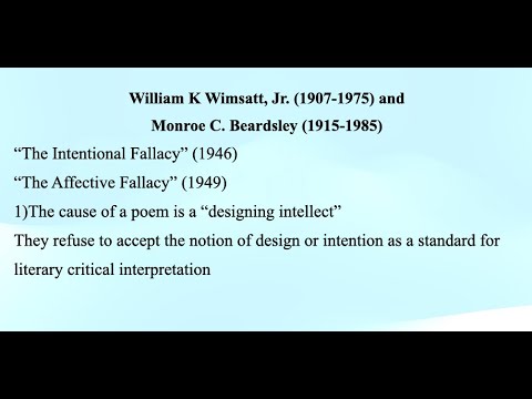 1.10 Wimsatt and Beardsley