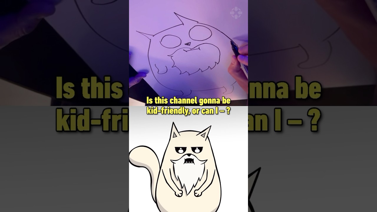 How to draw God Cat from Exploding Kittens