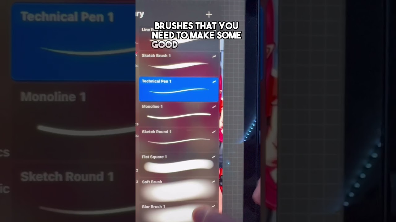 THE ANIME BRUSH PACK YOU NEED FOR PROCREATE