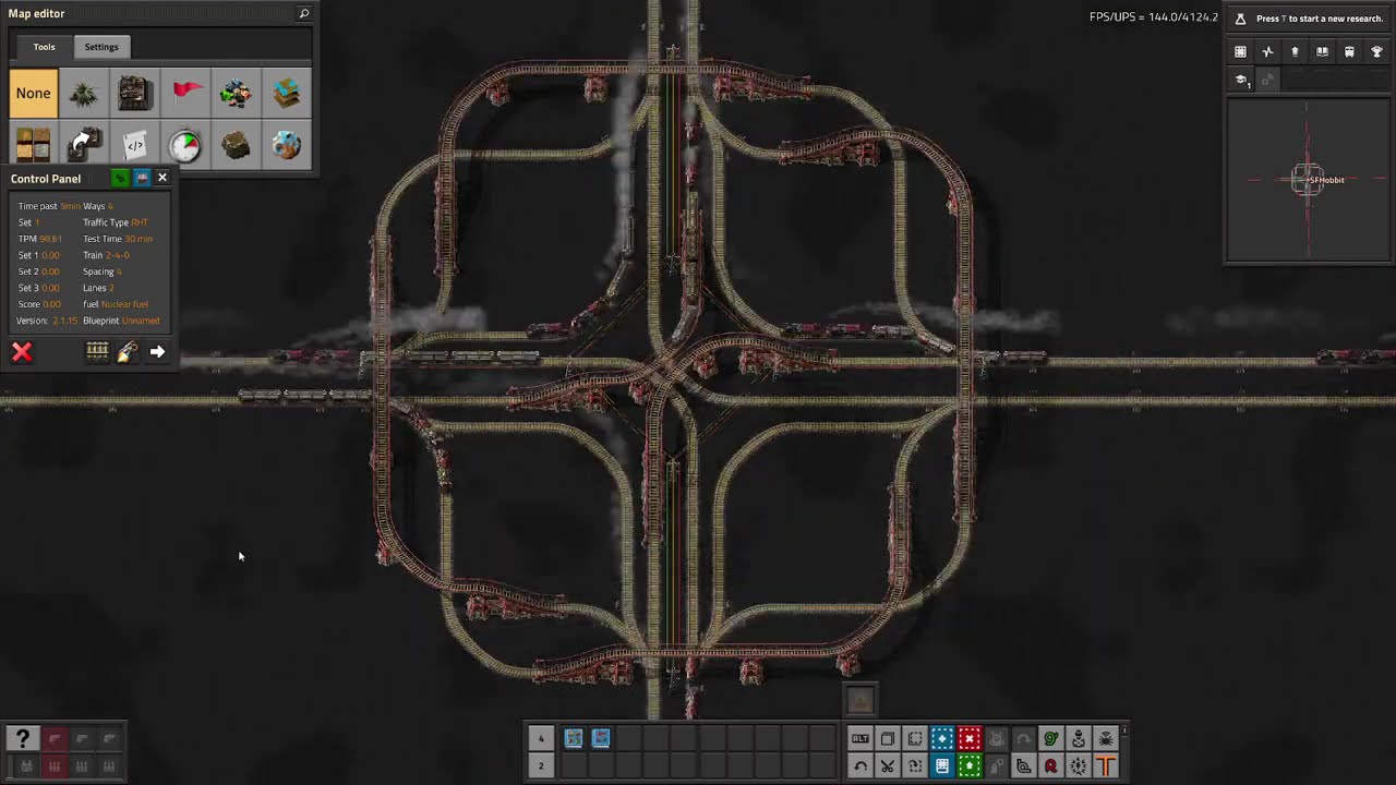 Factorio Space Age - Rail System Design & Compact High-Throughput Elevated Intersections