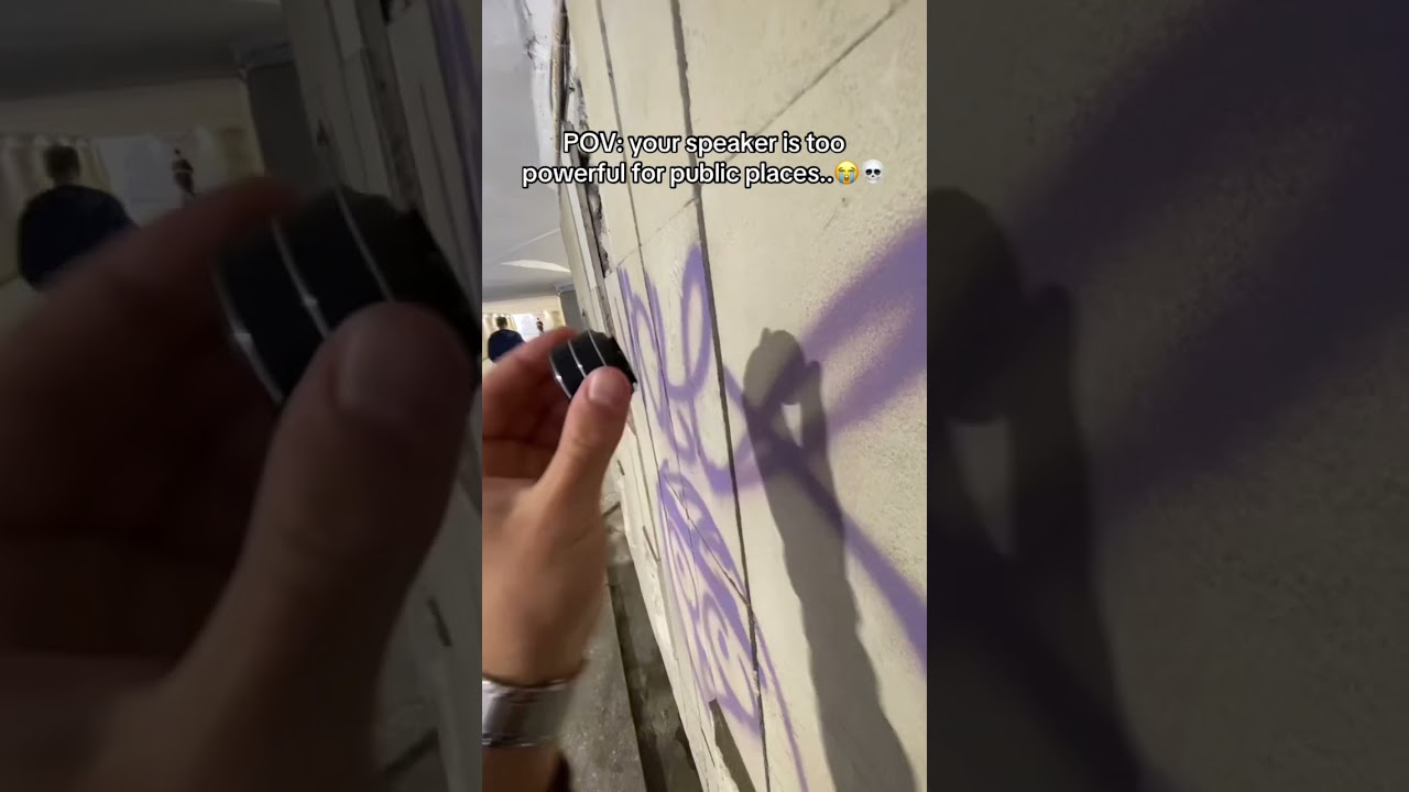 This speaker caused a whole scene lol😭💀 #vibe #speaker #tunnel