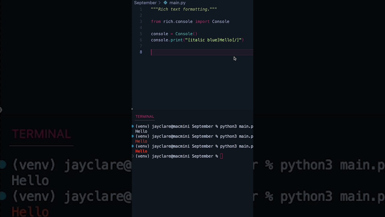 Python 3 | No More Boring Terminals! #coding #programming #python