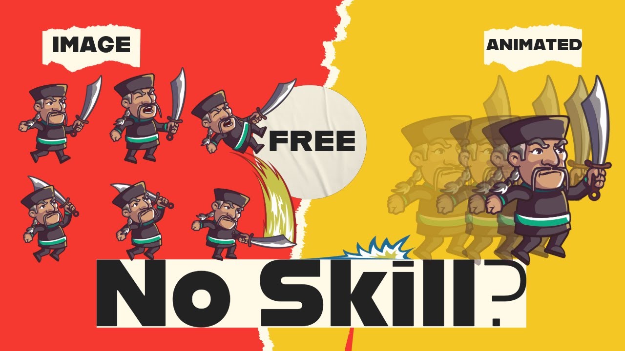 Animate Cartoon using Sprite Sheets: Easy and Free