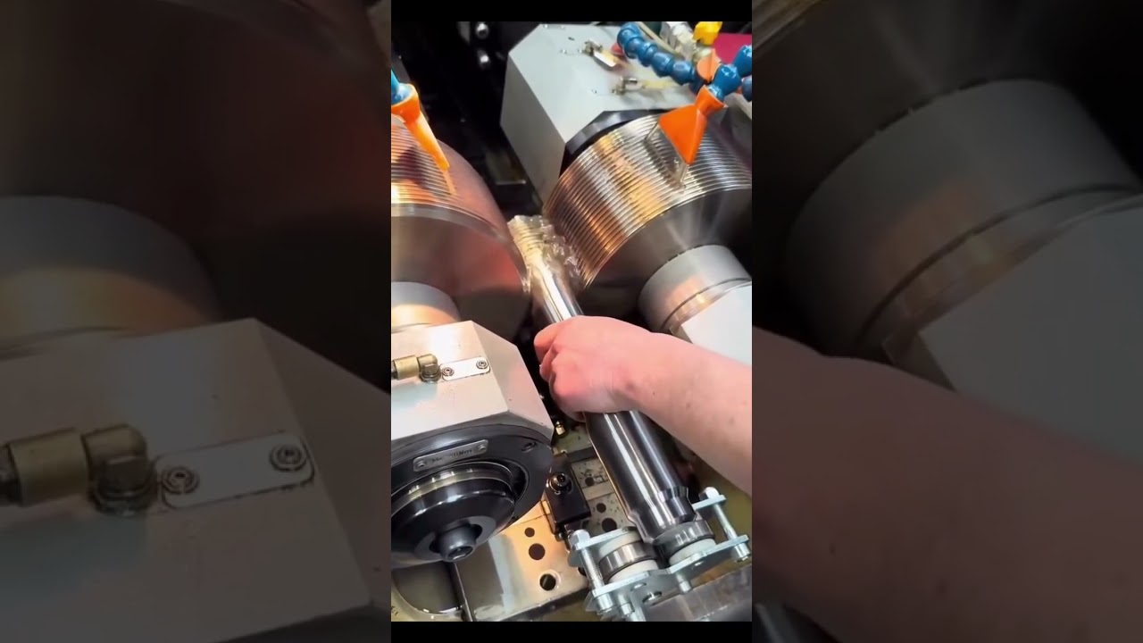 Thread Rolling Process Explained | Rolling Between Two Dies in Machines #machine #cnc