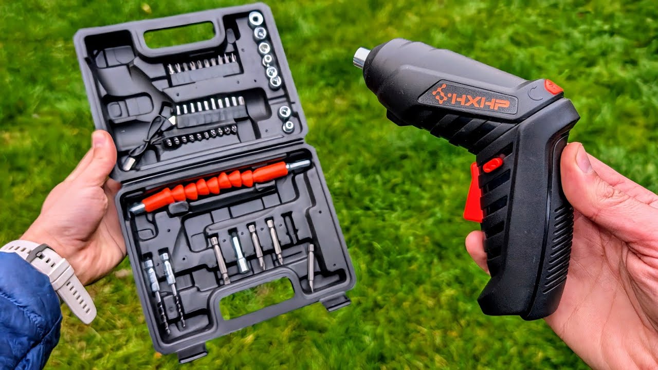 Mini Electric Cordless Screwdriver - Unboxing & Full REVIEW , 47 Pcs Rechargable Drill Set 3.6V 4.2V
